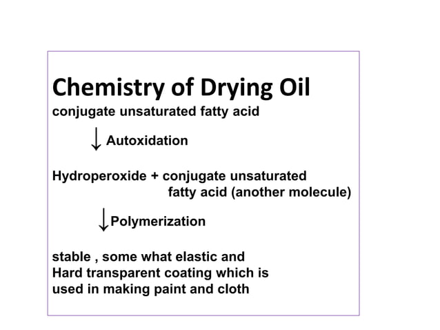 Drying of oil | PPTX