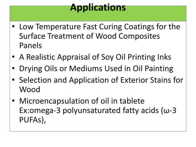 Drying of oil | PPTX