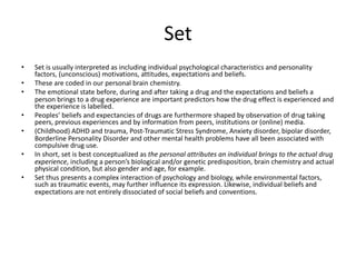 Dr Jean Paul Grund - Supporting power point slides on Drug Set and ...