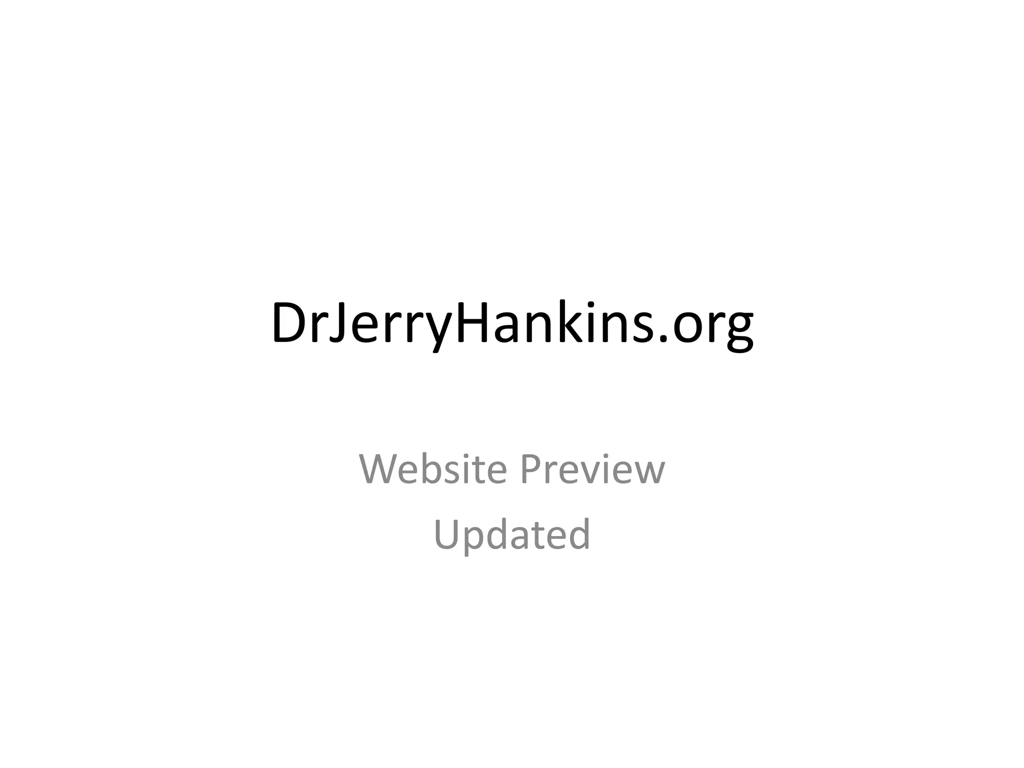 Dr. Jerry Hankins' Poetry Website - DrJerryHankins.org - Website ...