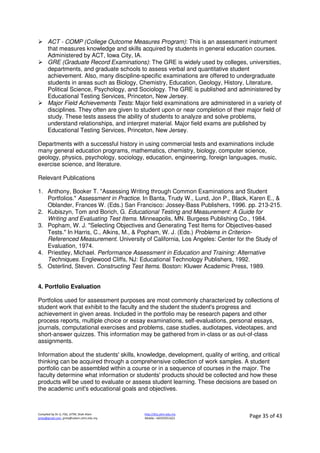 Measurement, Assessment and Evaluation | PDF