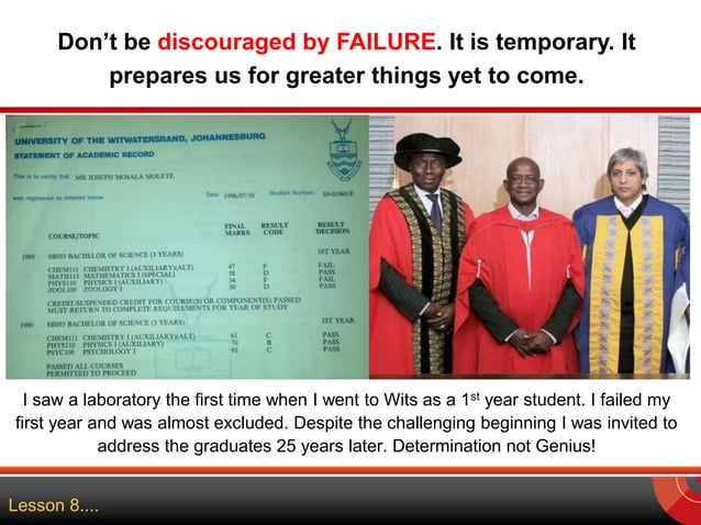 Dr joe molete 11 valuable life lessons learned through pain | PPT