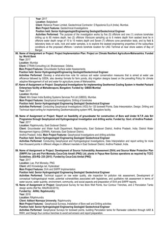 Dr john cv as hydrogeologist | PDF