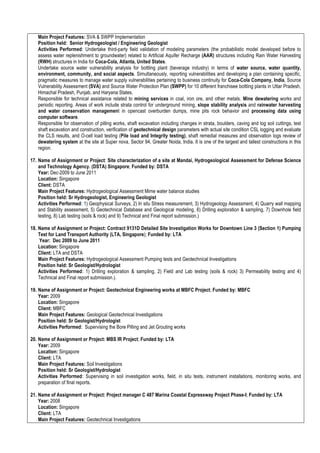 Dr john cv as hydrogeologist | PDF