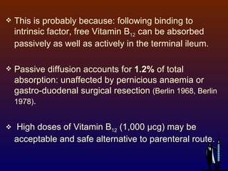 Oral Vitamin B12 for the treatment of Vitamin B12 deficiency: A ...