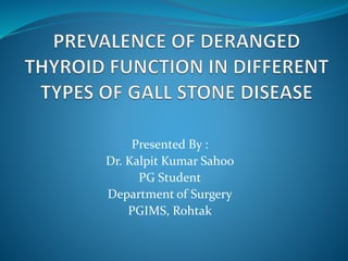dr kalpit ppt.pptx | Thyroid Disorders | Endocrine and Metabolic Diseases