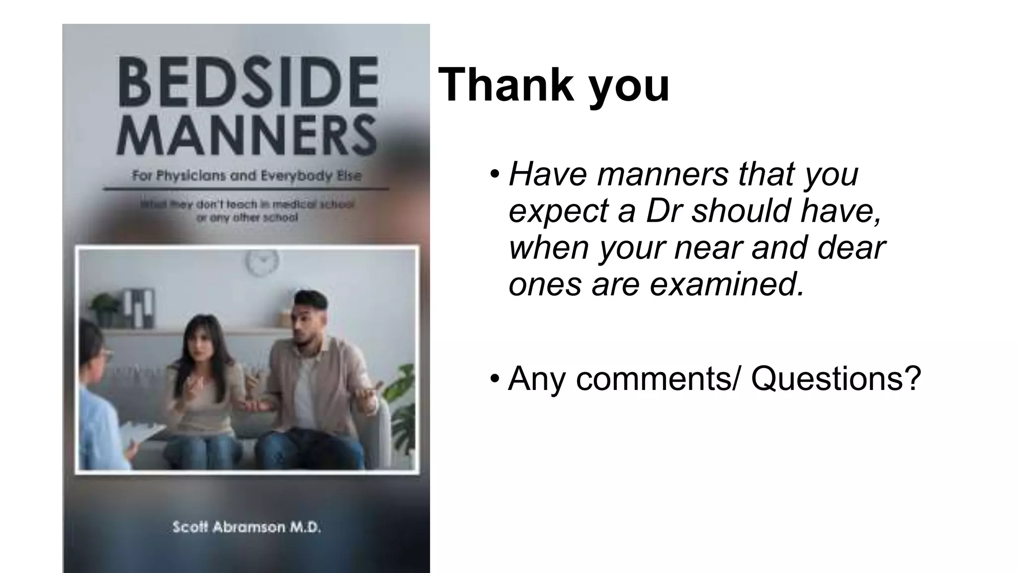 Bed side manners.pptx