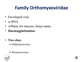 Orthomyxovirus: Dr Kamlesh Patel | PPTX | Cold and Flu | Diseases and Conditions
