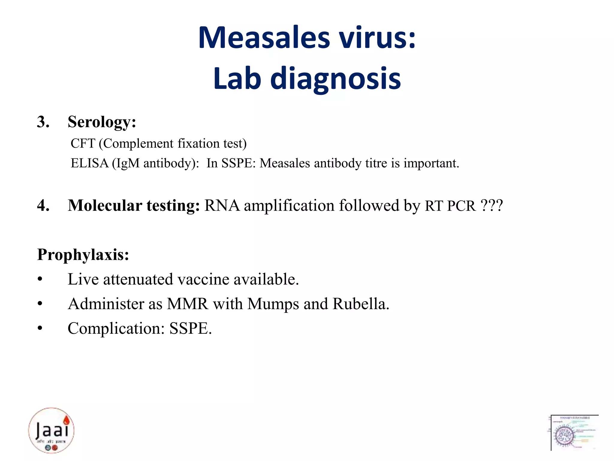 Paramyxovirus: Dr Kamlesh Patel | PPTX | Infectious Diseases | Diseases and Conditions