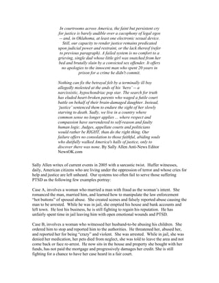 Dr Karin Huffer ~ Judicial System Inaccessibility ~ Legal Abuse ...