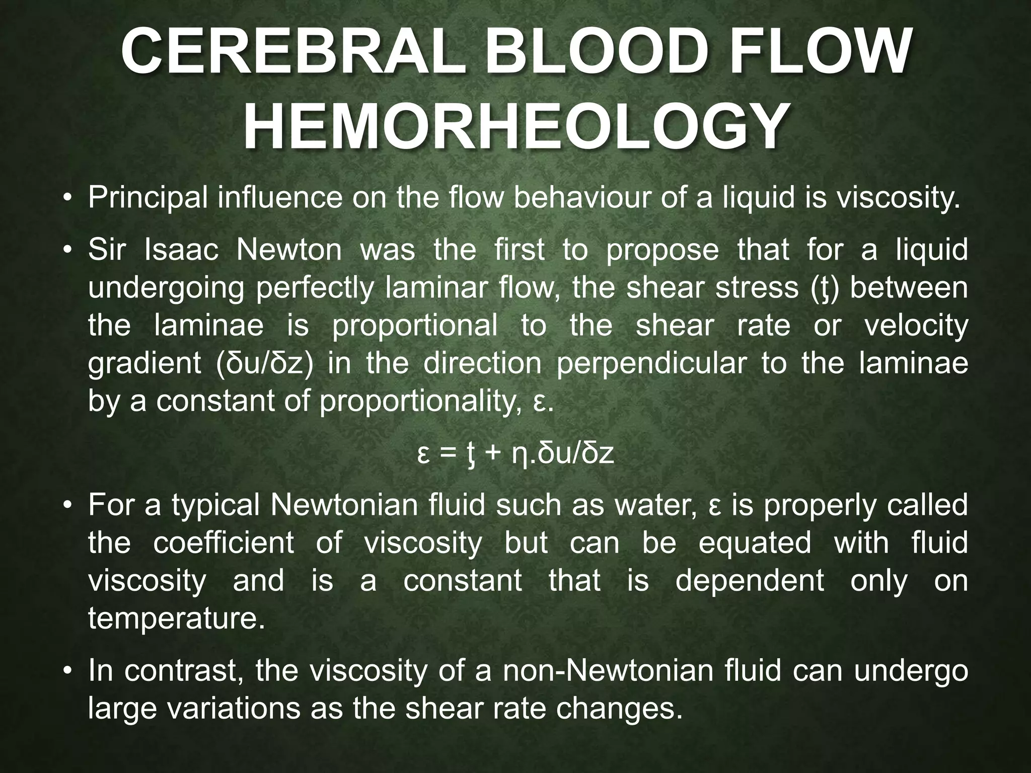 Cerebral Blood Flow and its Regulation | PPTX