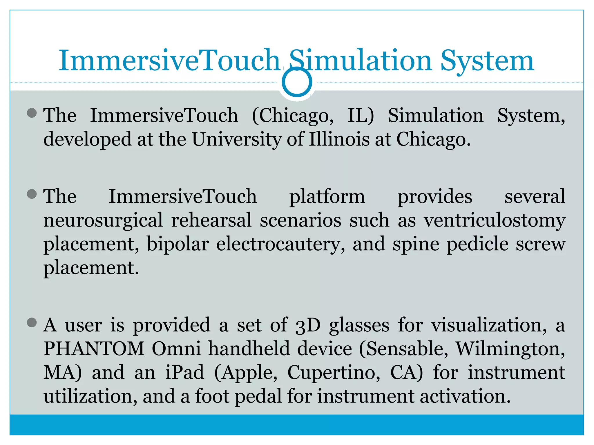Robotics and simulation in neurosurgery | PPT