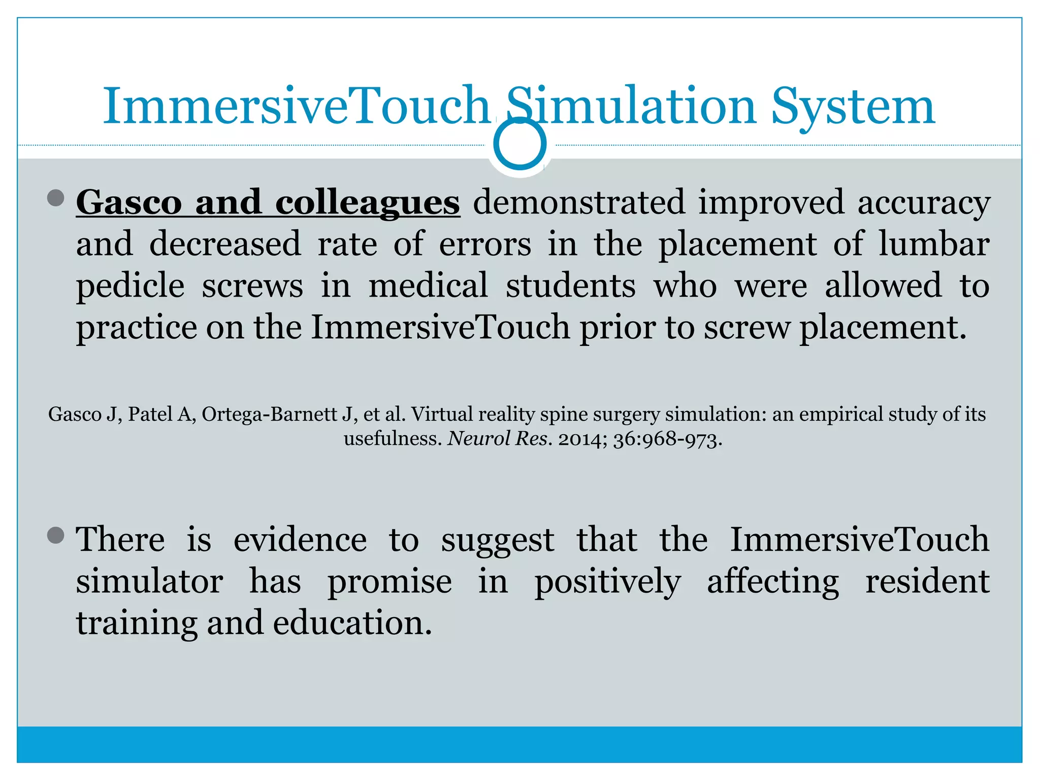 Robotics and simulation in neurosurgery | PPT