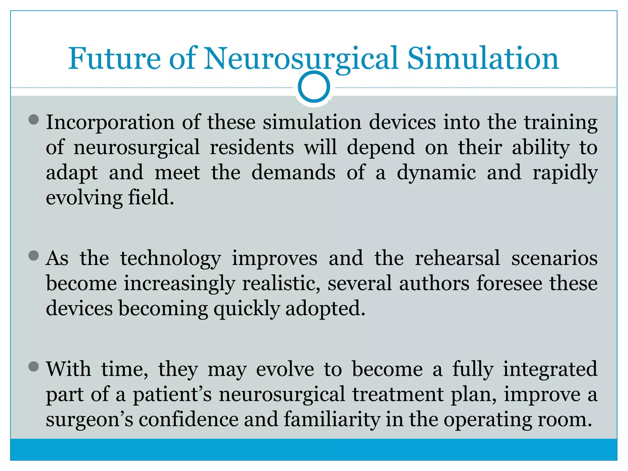 Robotics and simulation in neurosurgery | PPT