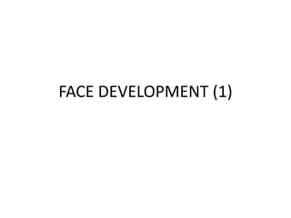 Face development of a fetus | PPTX