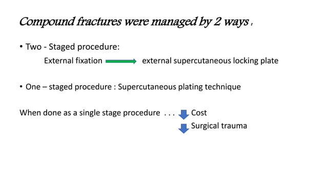 role of external locking plate in stabilizing compound tibia fractures ... role of external locking plate in stabilizing compound tibia fractures ...
