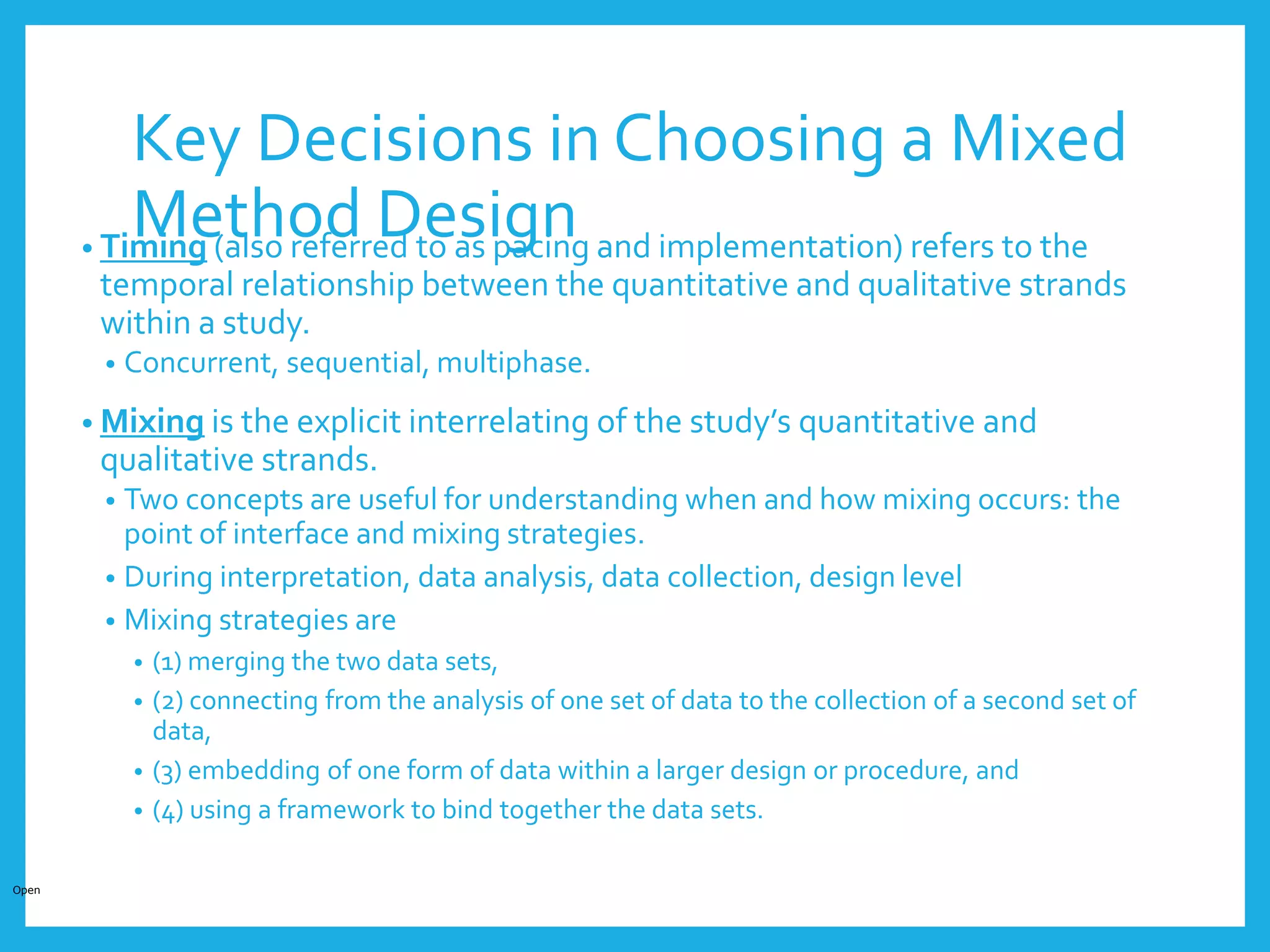 Mixed Method Research Methodology | PPTX