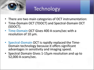 Optical/ocular coherence tomography OCT All in one Presentation | PPTX