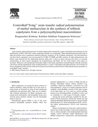 Dr. Krishnan Ranganathan - Research Publications | PDF