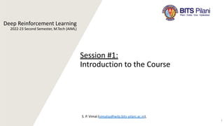 DRL 1 Course Introduction Reinforcement.ppt