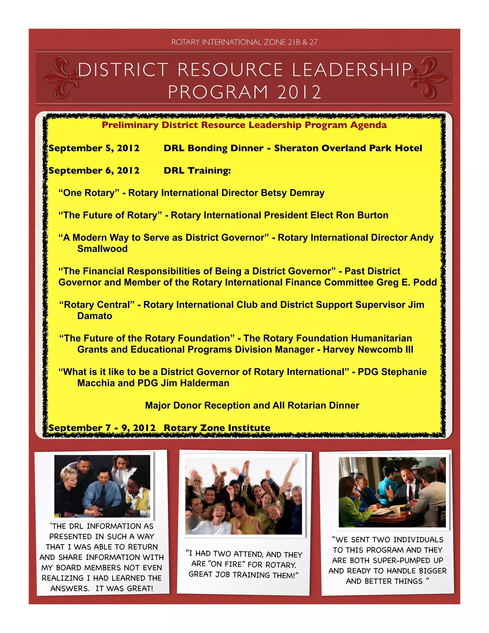 Rotary Zone Institute | PDF