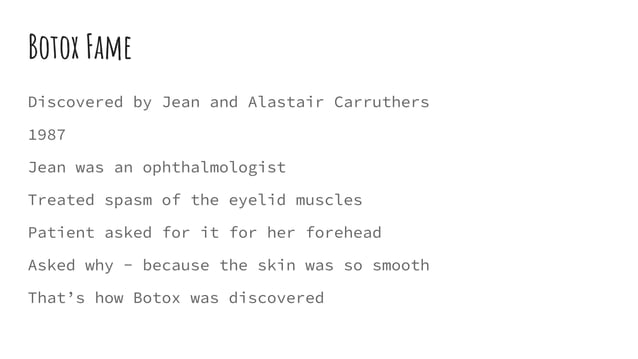 Dr Luke Gordon - Botox Wonderdrug | PDF