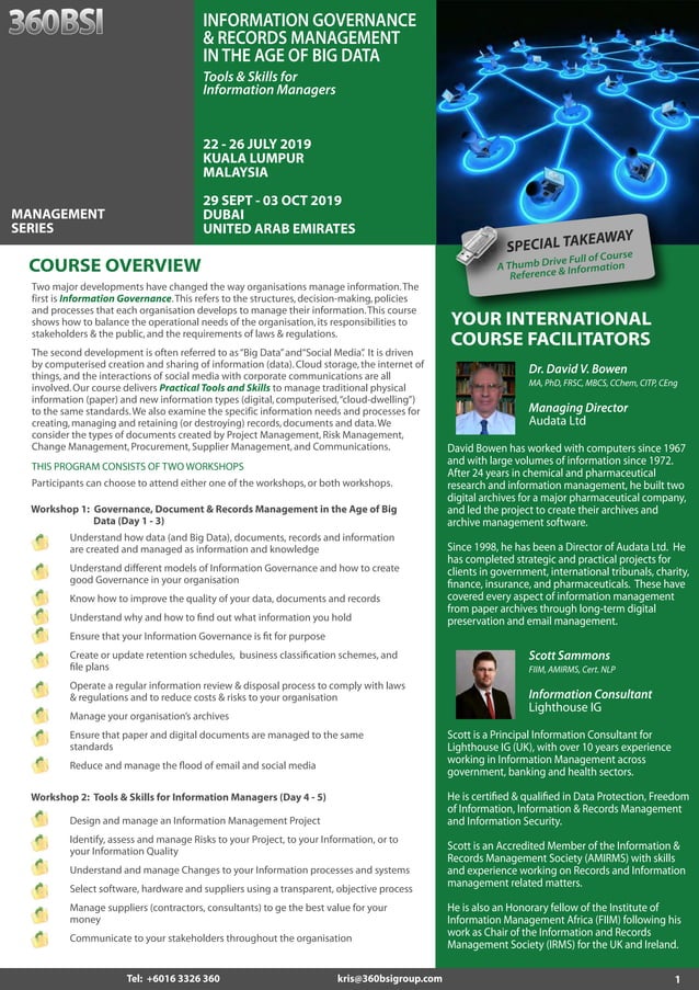 Information Governance & Records Management in the Age of Big Data | PDF | Data Storage and ...