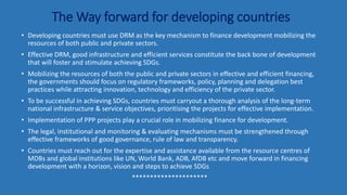 Domestic Resource Mobilization - Mobilizing Finance for Development | PPSX