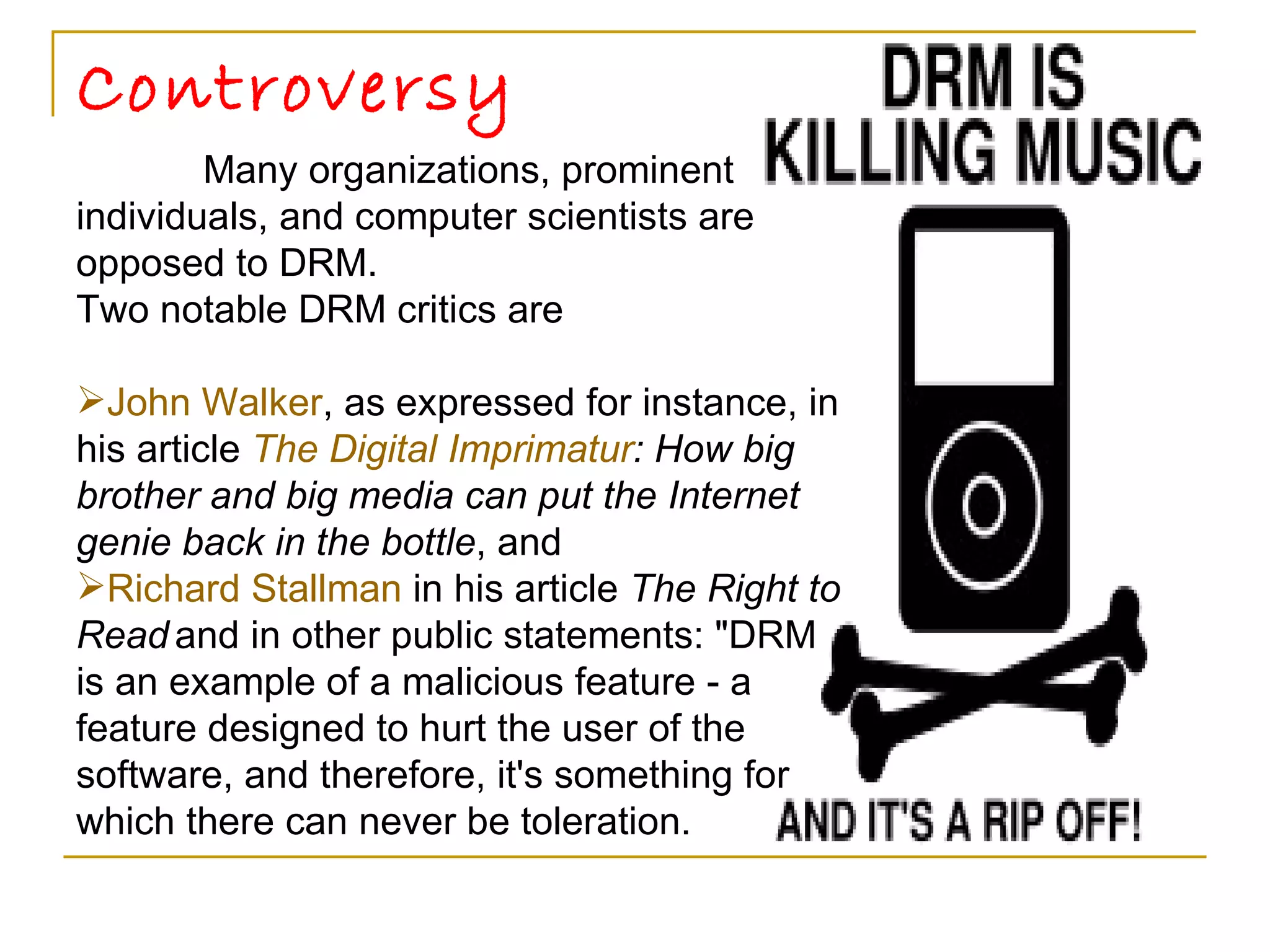 Digital Rights Management | PPT