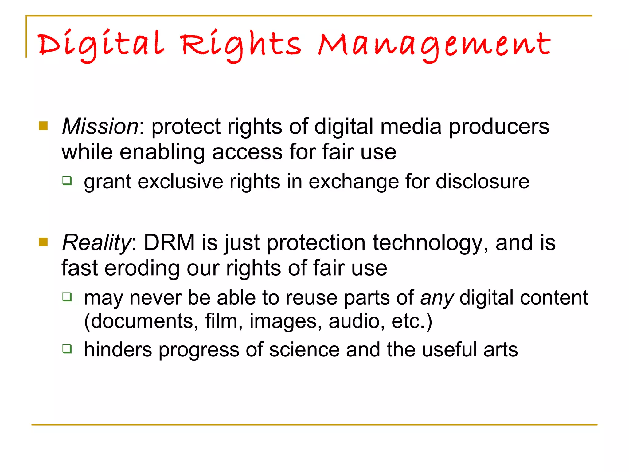 Digital Rights Management | PPT
