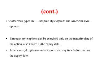 Options Contract | PPTX