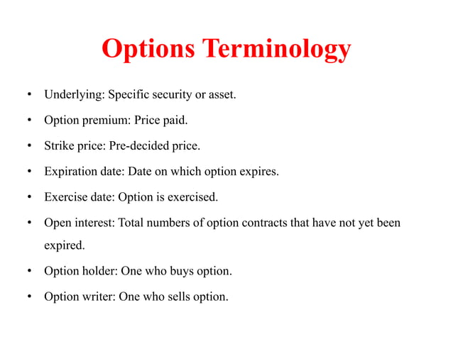 Options Contract | PPTX