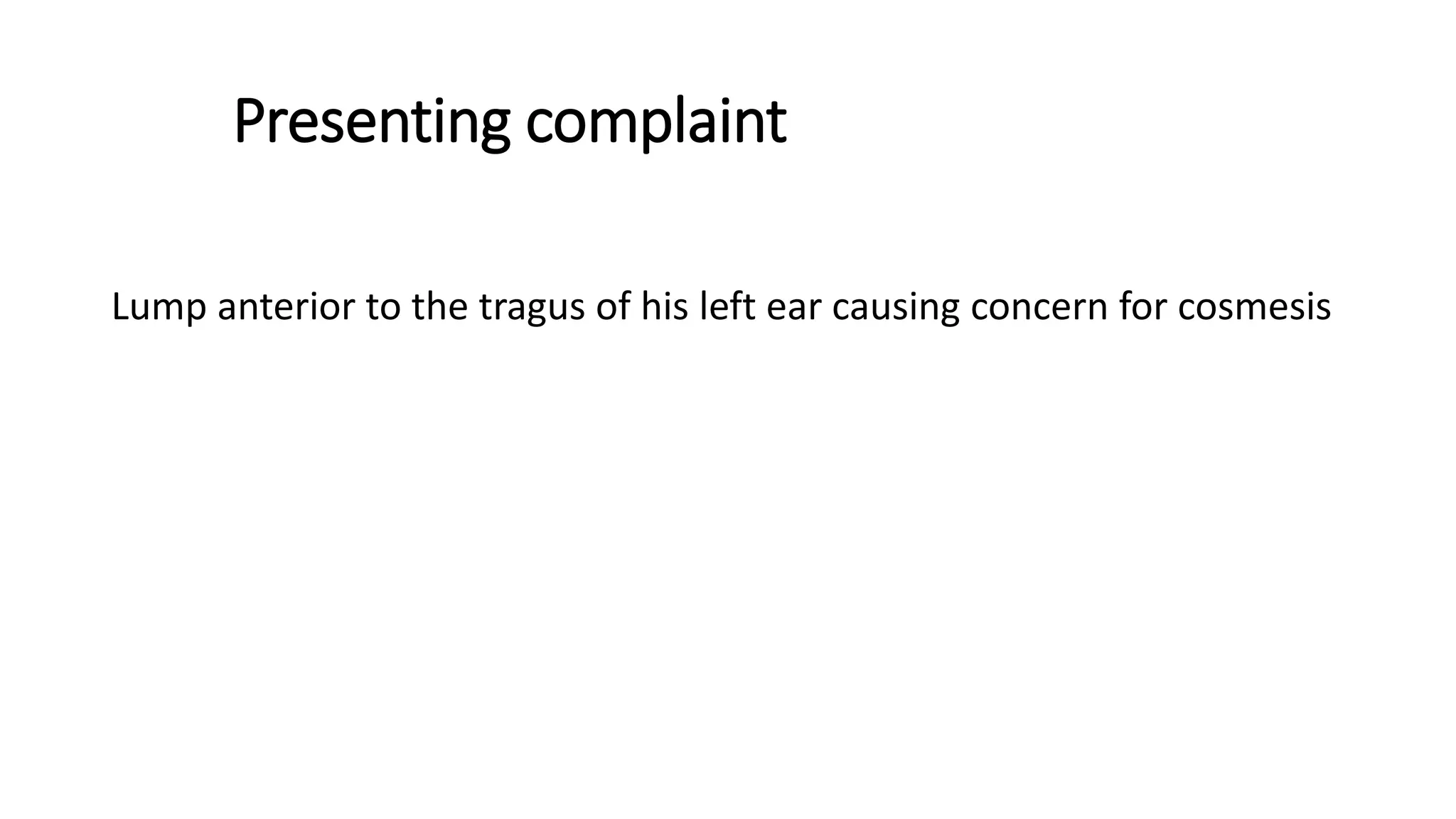 A presentation on the management of warthin’s tumour with minor focal ...