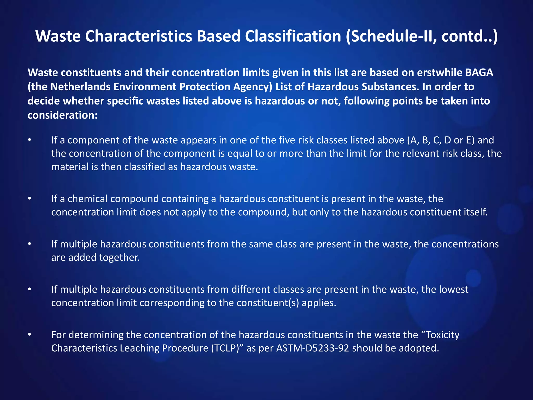 Hazardous Wastes (Management, Handling and Transboundary Movement ...