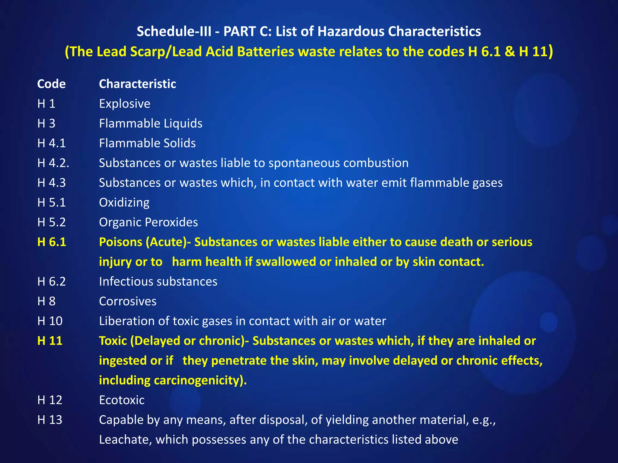 Hazardous Wastes (Management, Handling and Transboundary Movement ...