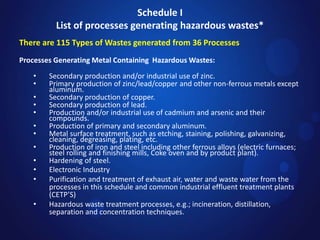 Hazardous Wastes (Management, Handling and Transboundary Movement ...