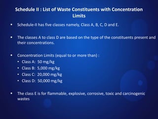 Hazardous Wastes (Management, Handling and Transboundary Movement ...