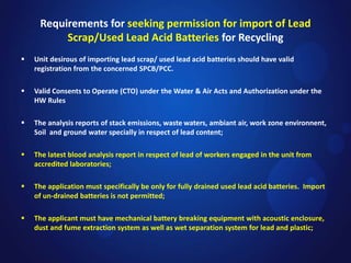 Hazardous Wastes (Management, Handling and Transboundary Movement ...