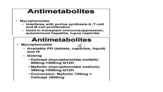 Antirejection medication | PDF