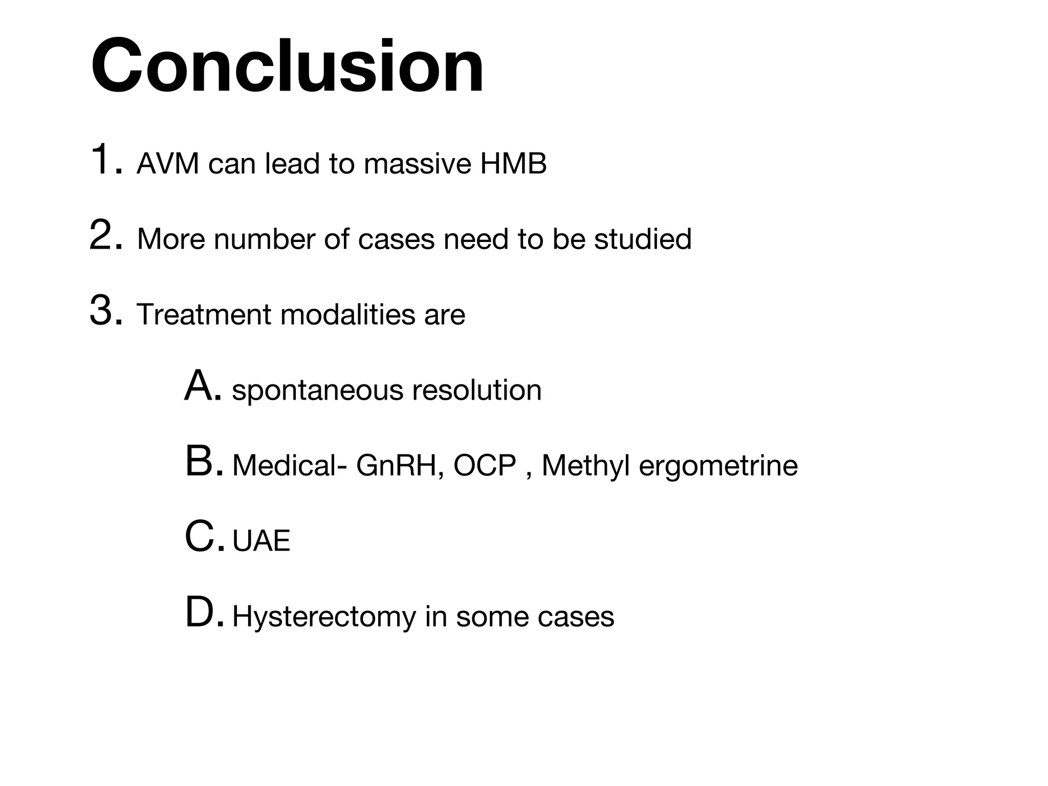 Uterine arteriovenous malformation Acquired Dr Mamta Lekhi | PPT
