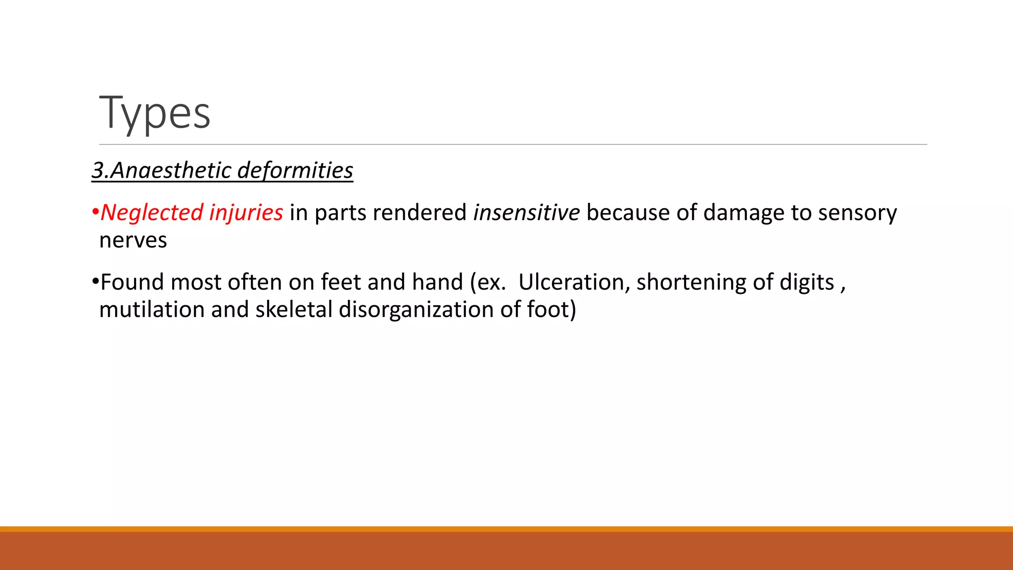 Deformities in leprosy Dr Manasa Shettisara Janney | PPTX
