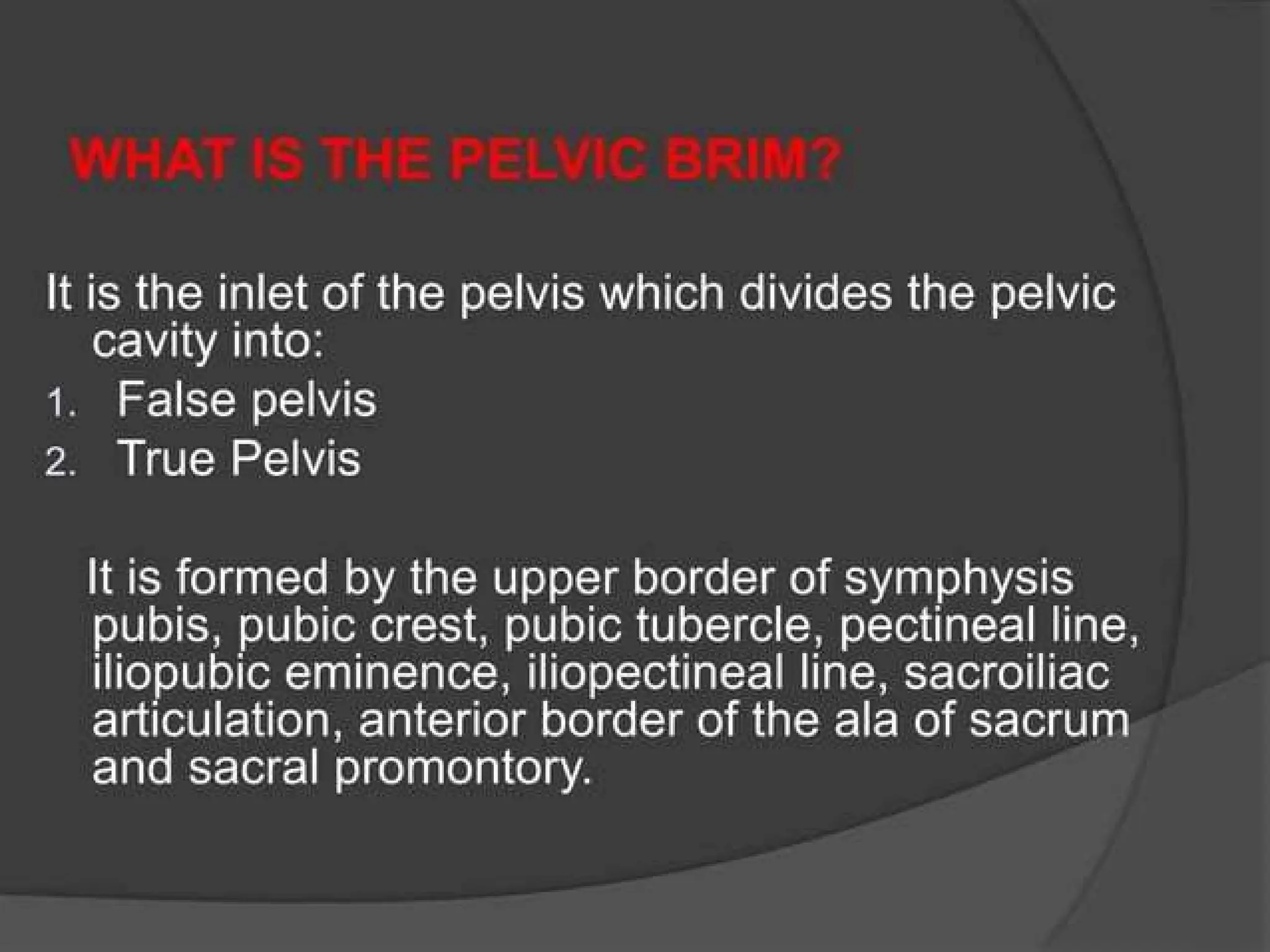 Anatomy of female pelvis ppt and its diameters | PDF