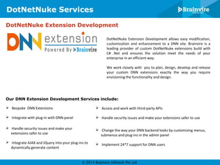DNN Web & Module Development Services by Brainvire | PPT