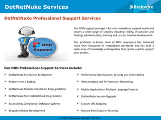 DNN Web & Module Development Services by Brainvire | PPT