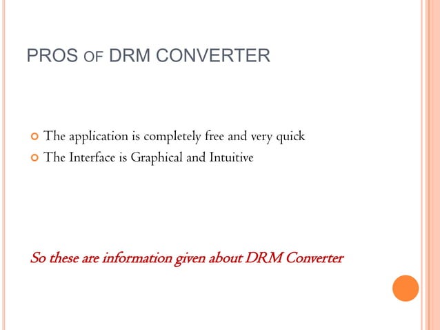 Drm converter | PPT