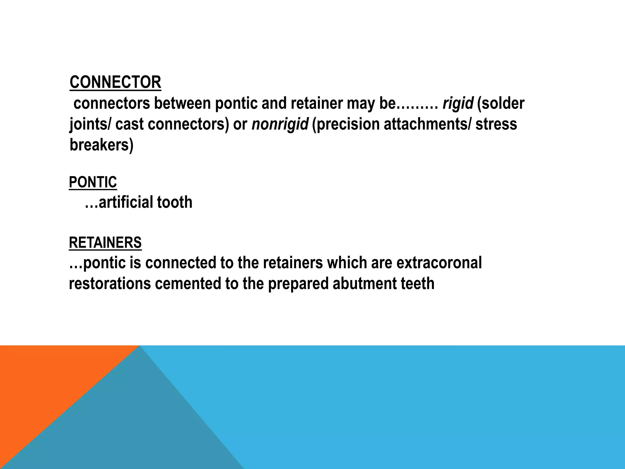 INTRODUCTION TO FIXED PARTIAL DENTURES-Dr MEENU MERRY C PAUL | PPTX