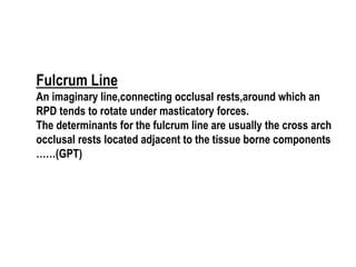 INDIRECT RETAINERS IN CAST PARTIAL DENTURES- Dr MEENU MERRY C PAUL | PPT