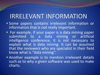 Common Errors in Writing a Research Paper | PPTX | Homework and Study ...