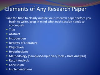 Common Errors in Writing a Research Paper | PPTX