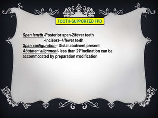 TREATMENT PLANNING IN FIXED PROSTHODONTICS-Dr MEENU MERRY C PAUL | PPTX